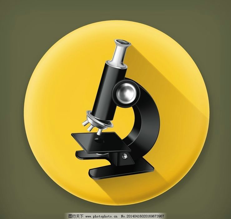 显微镜ICON图标图片_动漫卡通_插画绘画-图行天下素材网