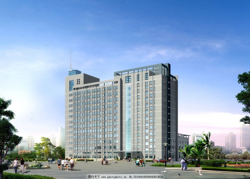 大楼效果图图片_环境设计_建筑空间-图行天下素材网
